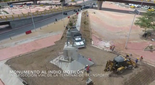 Así está quedando, en Cúcuta, el monumento al Indio Motilón